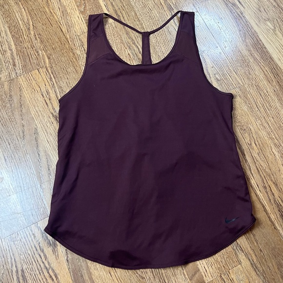 Nike | Tops | Nike Purple Sheer Panel Tank Top | Poshmark